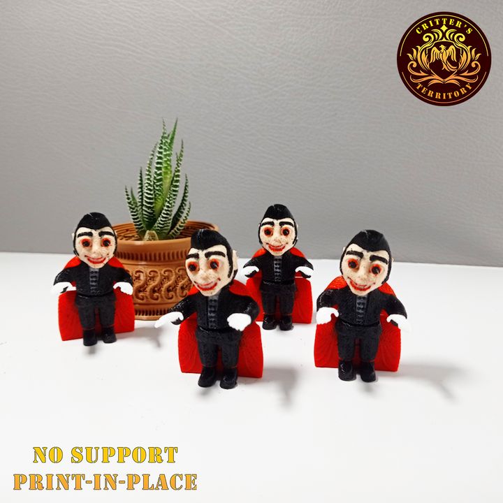 3D Printable Flexi Mini Dracula | Halloween Special | No support ...
