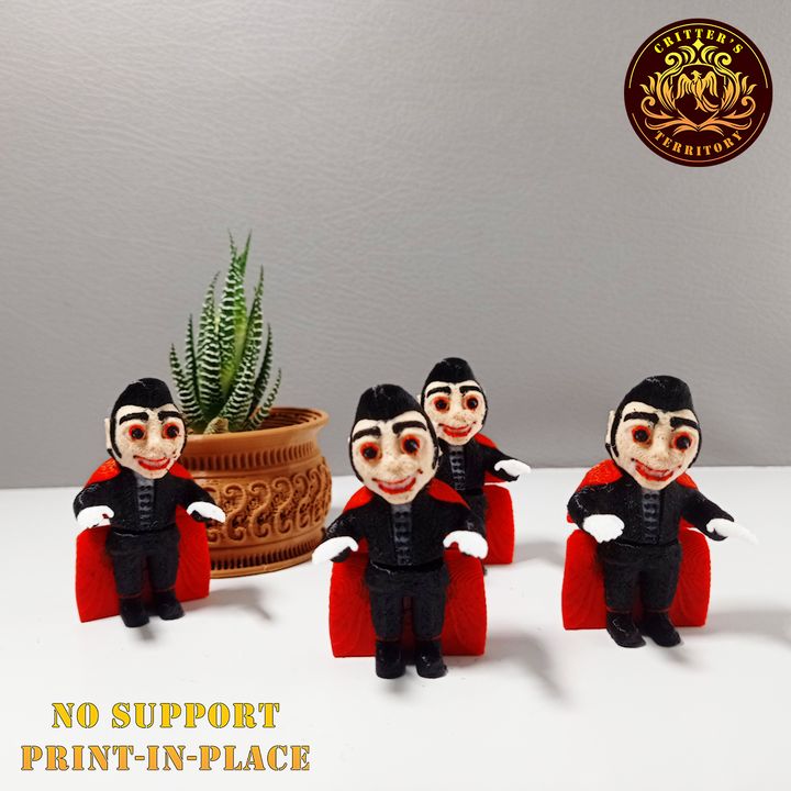 3D Printable Flexi Mini Dracula | Halloween Special | No support ...
