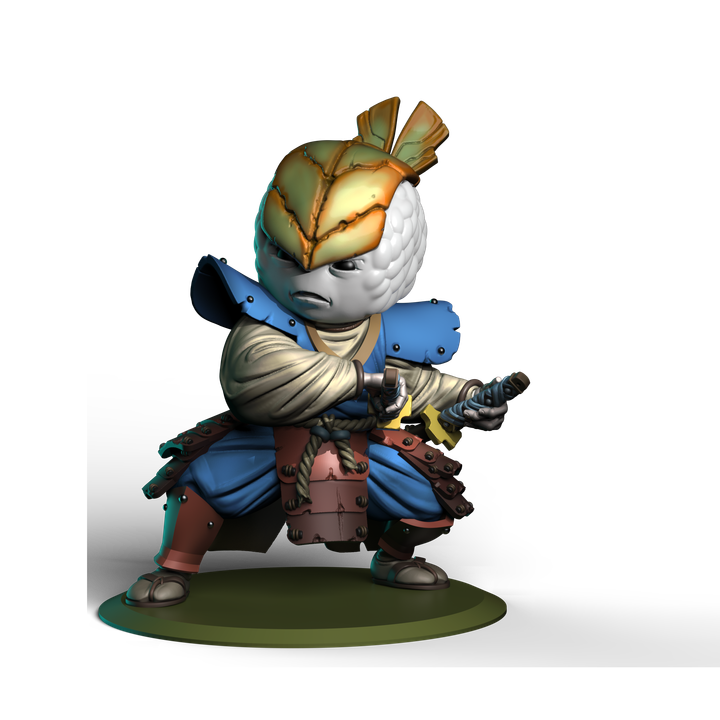 3D Printable Food Fight! - Shrimp Sushi Samurai by Quirky Unlimited