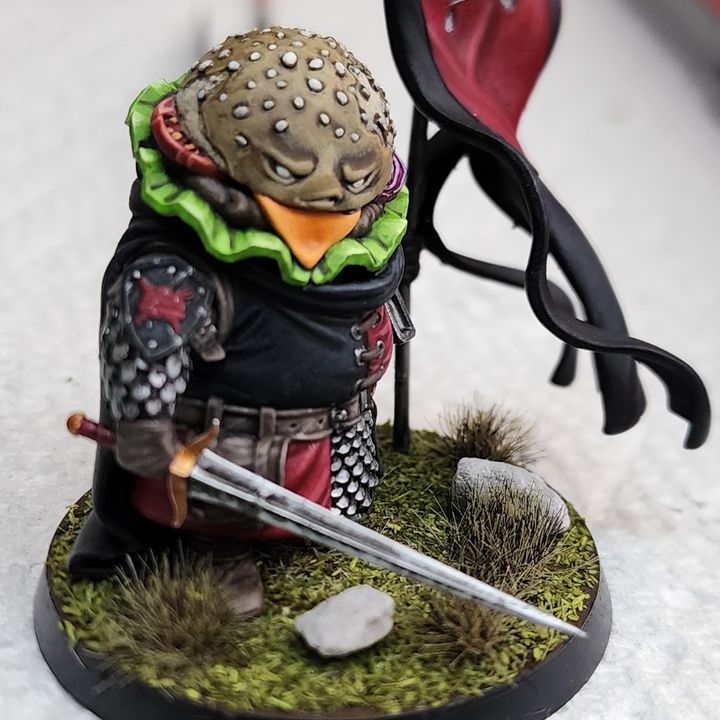 3D Print of Food Fight! - Cheeseburger Bannerman by ericcurtis