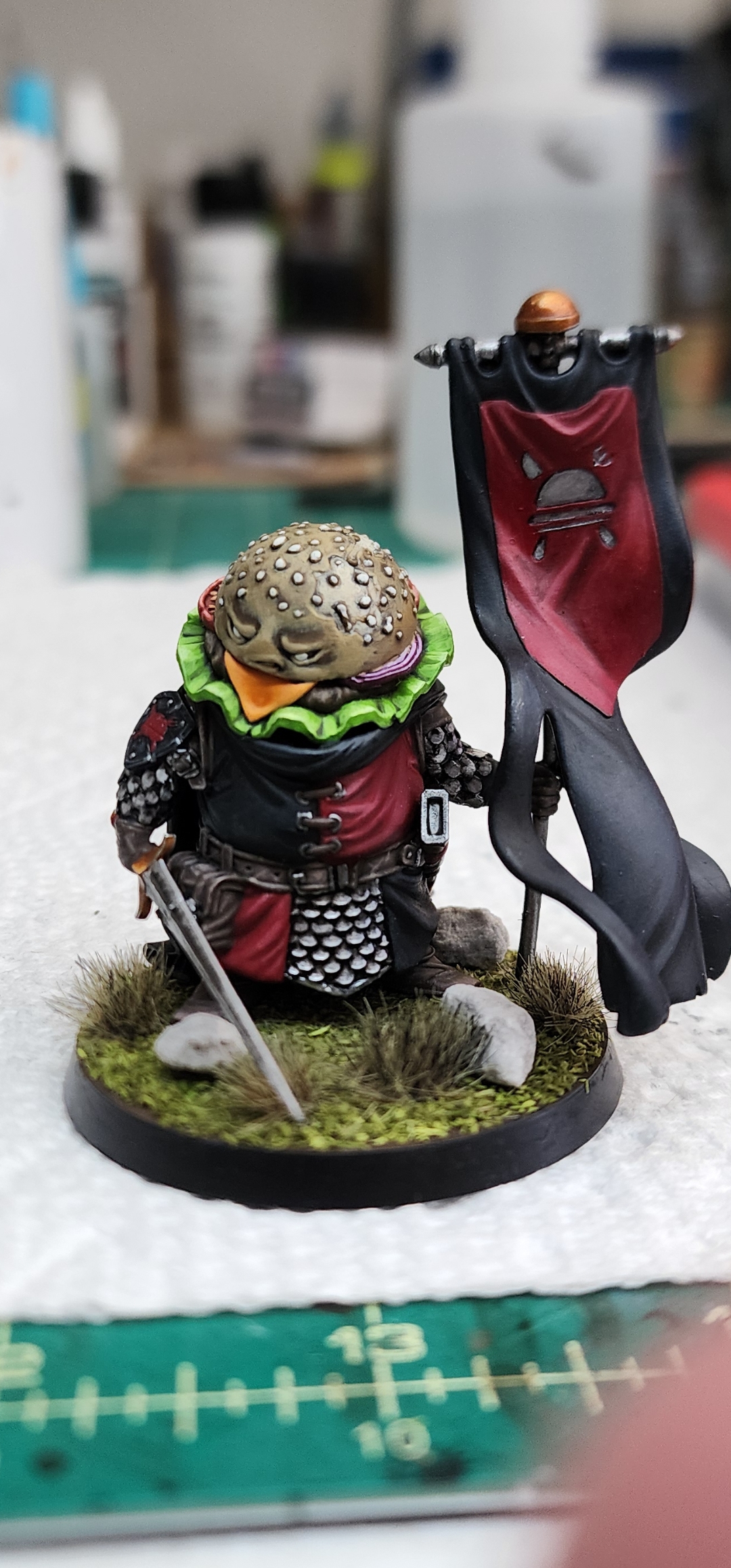 3D Printable Food Fight! - Cheeseburger Bannerman by Quirky Unlimited