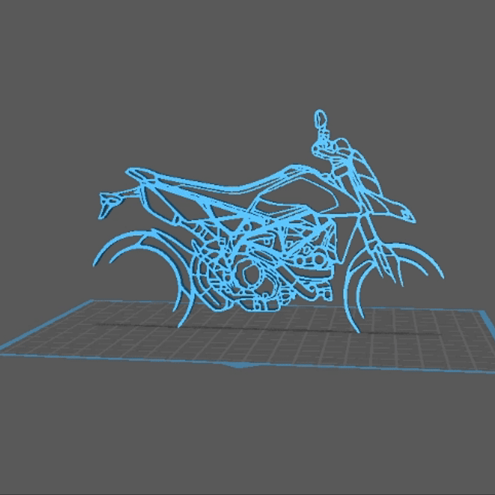 3D Printable Ducati - Hypermotard 950 by Paul Wust