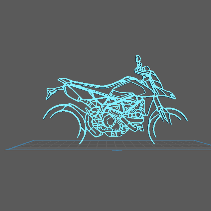 3D Printable Ducati - Hypermotard 950 by Paul Wust