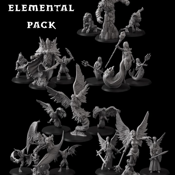 3D Printable Elemental Pack by Crosslances