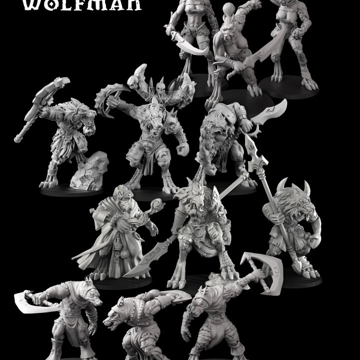 3D Printable Wolfman Pack by Crosslances