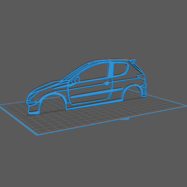 3D Printable Peugeot - 206 by Paul Wust