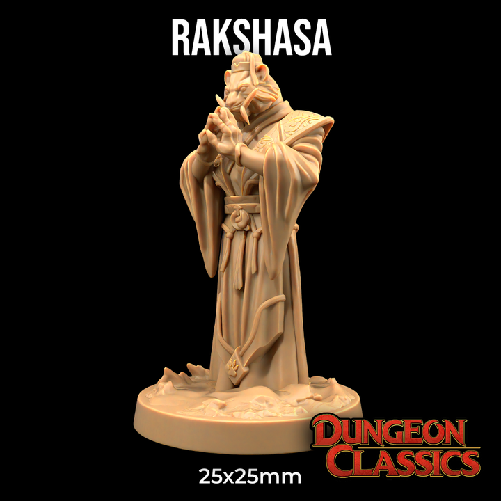 3D Printable Rakshasa | PRESUPPORTED | Dungeon Classics by Dungeon Classics