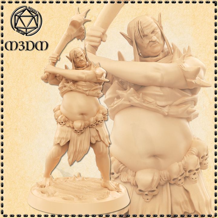 3D Printable Female Cave Troll by M3DM