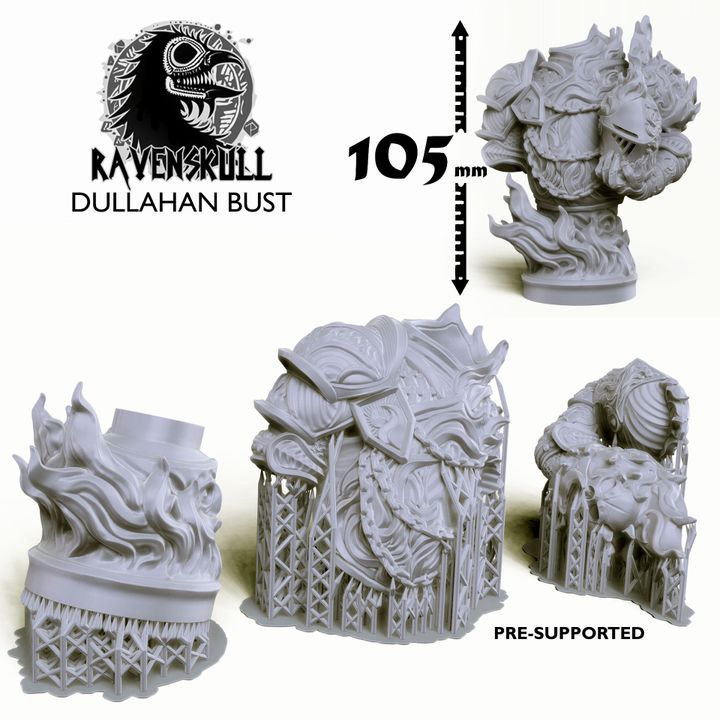 3D Printable Dullahan Bust by Ravenskull