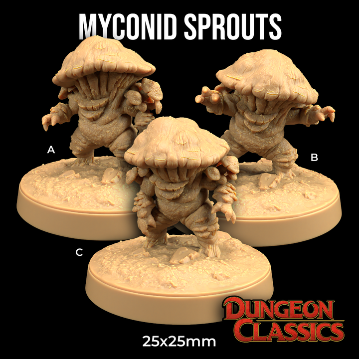 3D Printable Myconid Sprouts | PRESUPPORTED | Dungeon Classics by ...