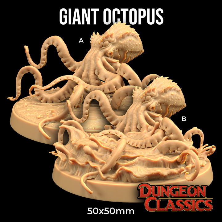 3D Printable Giant Octopus | PRESUPPORTED | Dungeon Classics by Dungeon ...
