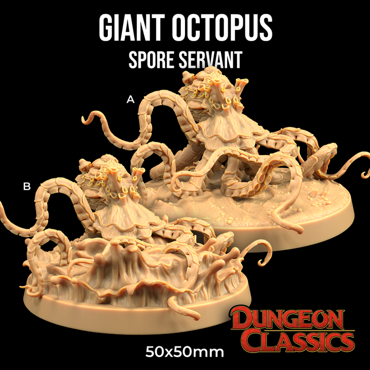 3D Printable Giant Octopus Spore Servant | PRESUPPORTED | Dungeon ...