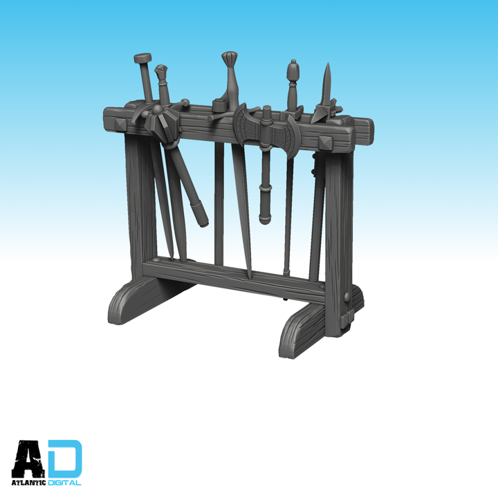 3D Printable Medieval Training Yard by Wargames Atlantic