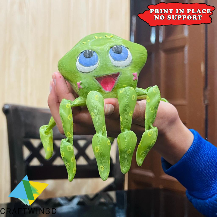 3D Printable 🐙 The adorable Articulated Octopus with Flexible Legs and ...