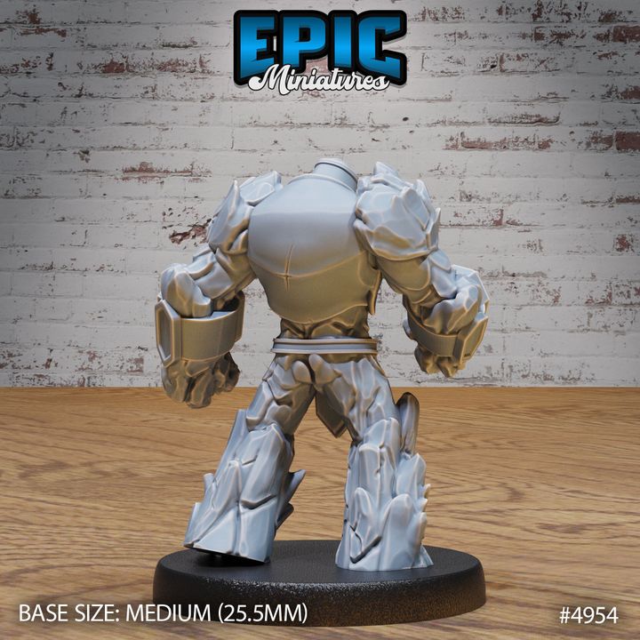 3D Printable Myrmidon Earth Set / Humanoid Elemental Creature / Ancient ...