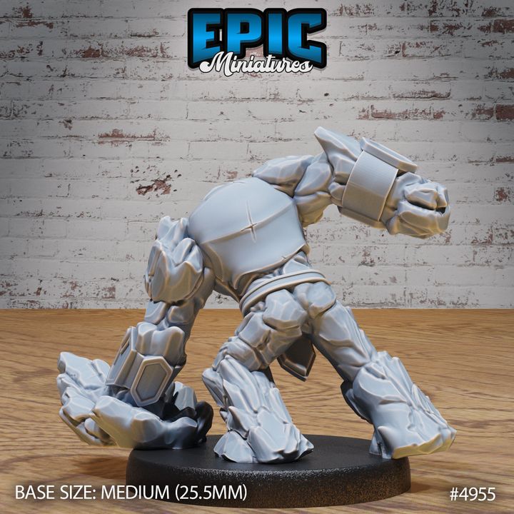 3D Printable Myrmidon Earth Set / Humanoid Elemental Creature / Ancient ...