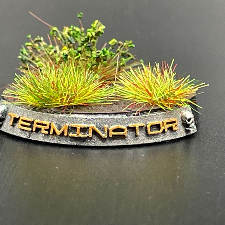 3D Printable Terminator Name Plate Builder by Tagmybase.com