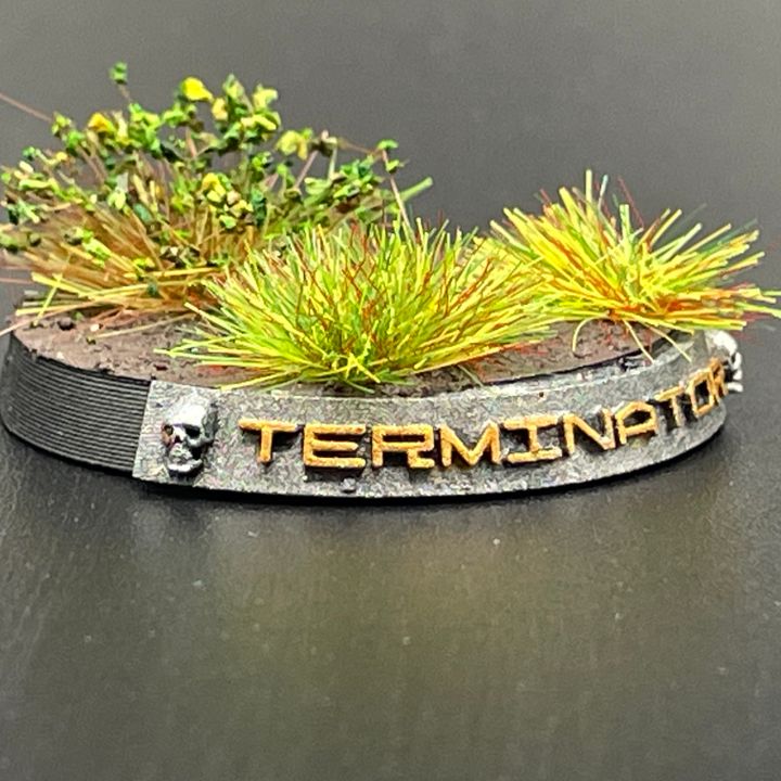 3D Printable Terminator Name Plate Builder by Tagmybase.com