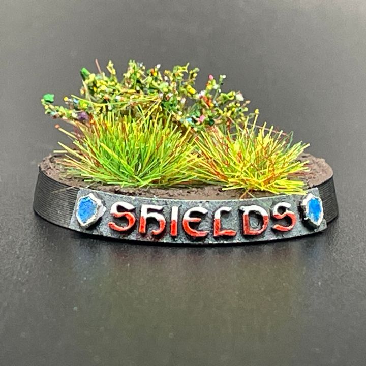 3D Printable Shield Name Plate Builder by Tagmybase.com