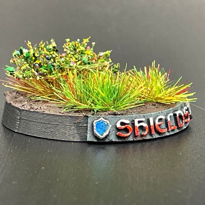 3D Printable Shield Name Plate Builder by Tagmybase.com