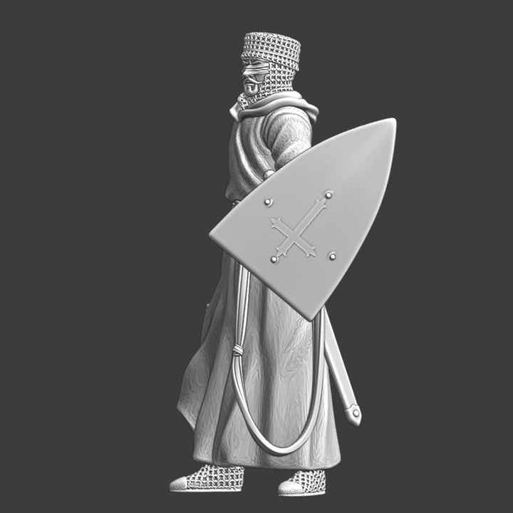 3D Printable Medieval Leper Knight - Saint Lazarus Order by Northern ...