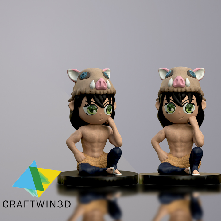 3D Printable ⭐PRINT IN PLACE INOSUKE HASHIBIRA by Craftwin