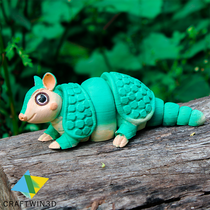 3D Printable Print in place Flexy Armadillos by Craftwin