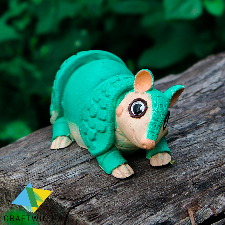 3D Printable Print in place Flexy Armadillos by Craftwin