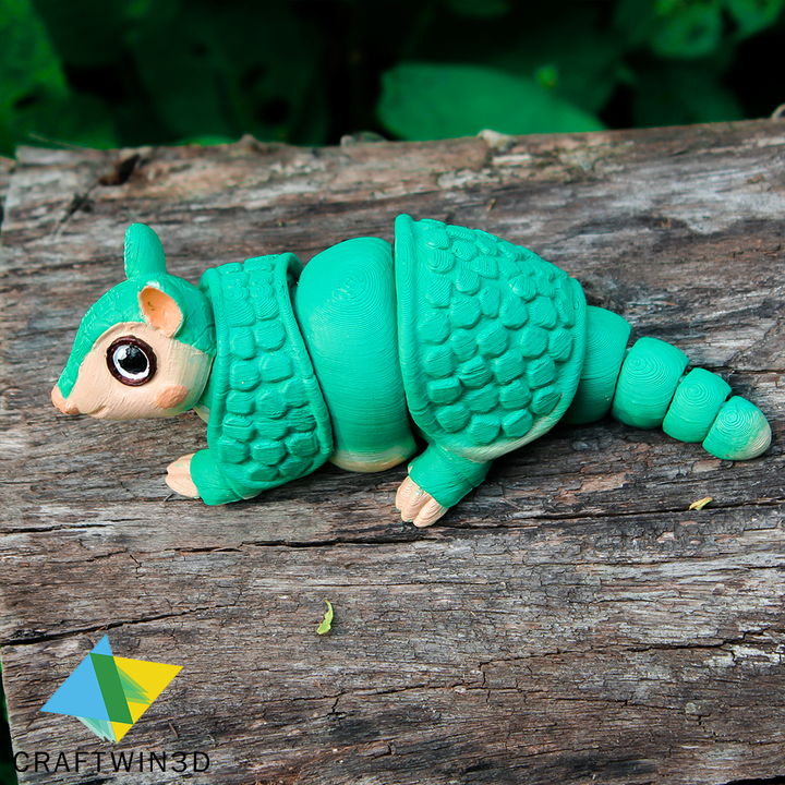 3D Printable Print in place Flexy Armadillos by Craftwin