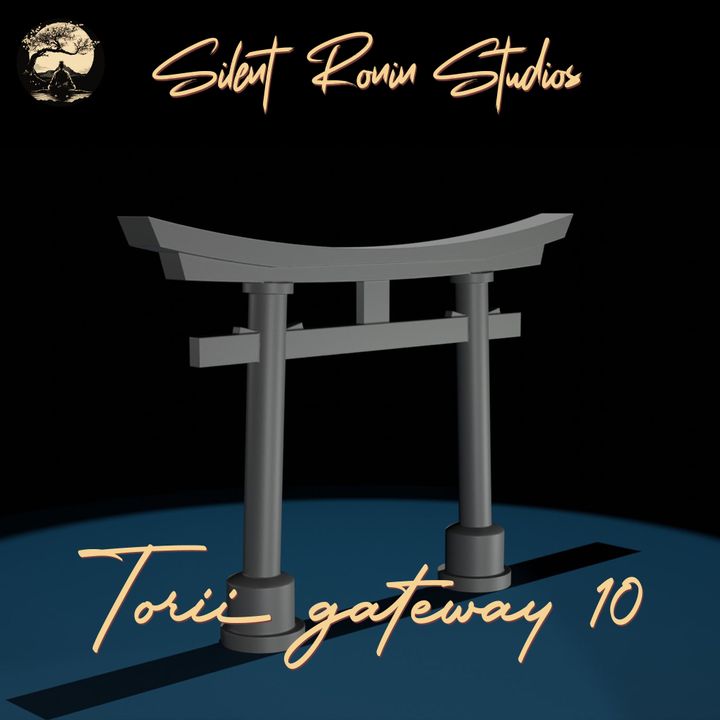 3D Printable Japanese Torii Gateway #10 by Silent Ronin Studios