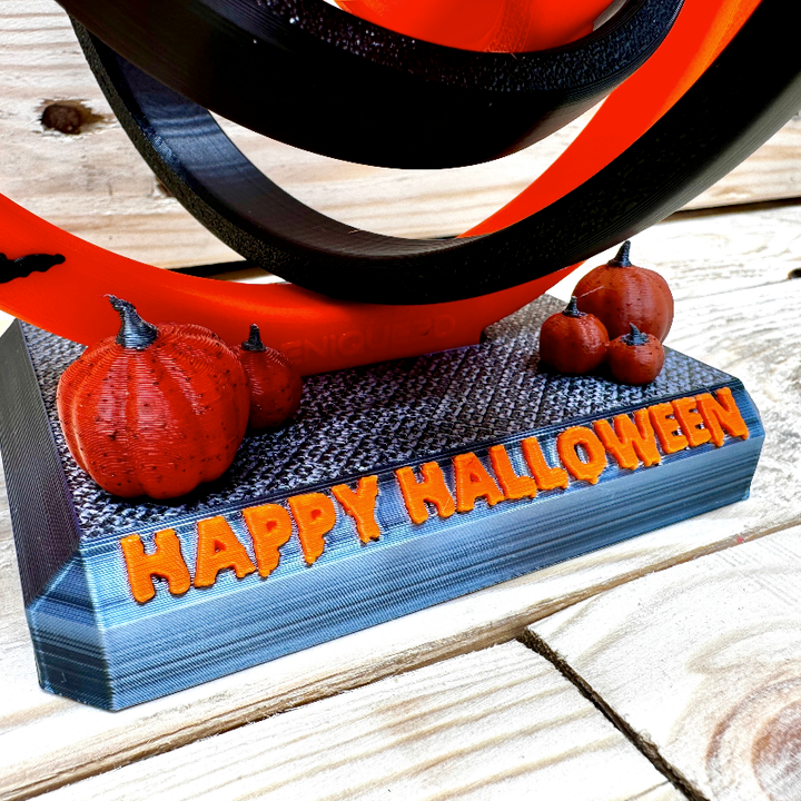 3D Printable Gyro, Halloween Edition (Desktop Mini) by ENIQUE3D