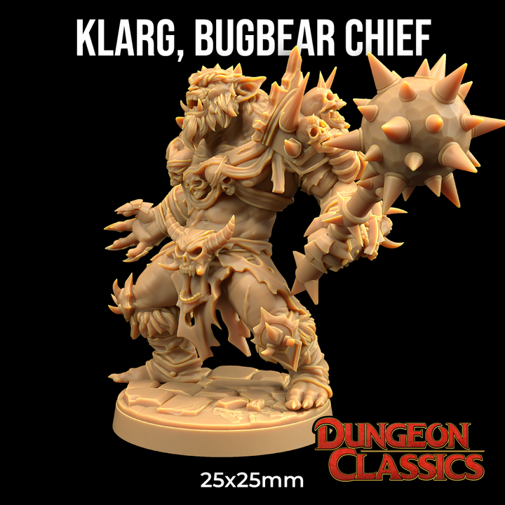 Descargar Klarg, Bugbear Chief | PRESUPPORTED | Dungeon Classics de ...