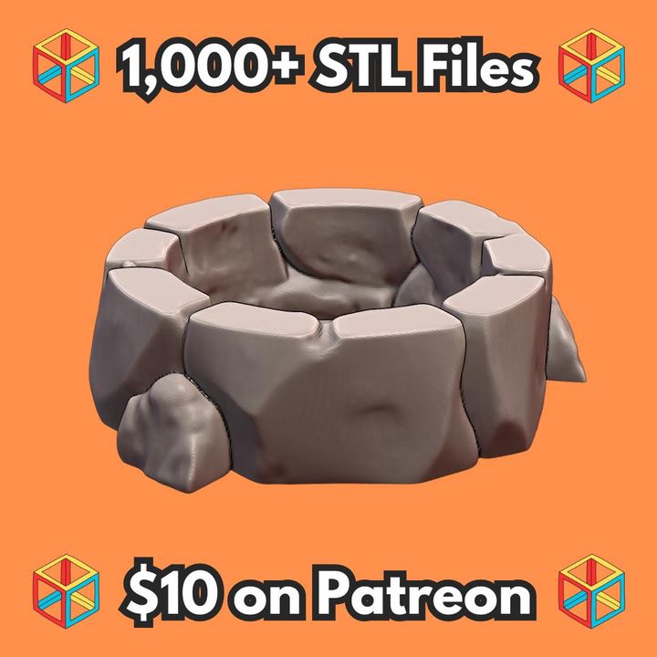 3D Printable Pet Cat Dog Stone Feeding Bowl for Cozy Pet Settings ...