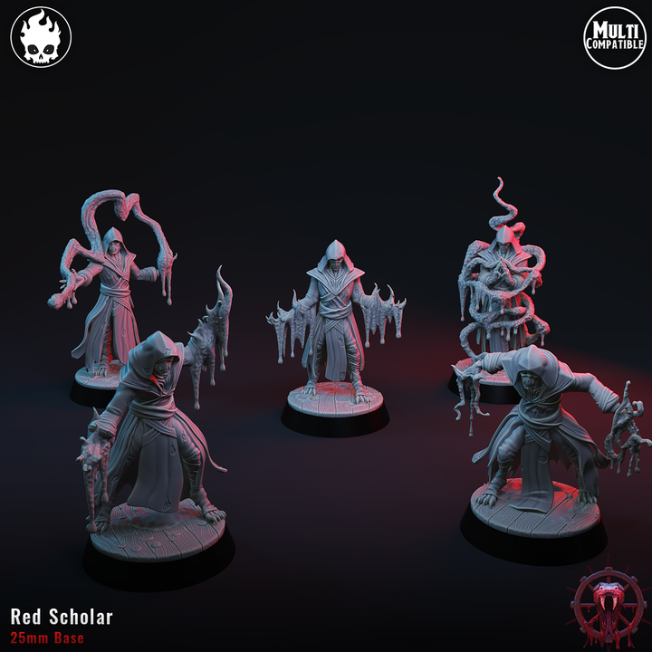 3D Printable Red Scholars by Fleshcraft Studio