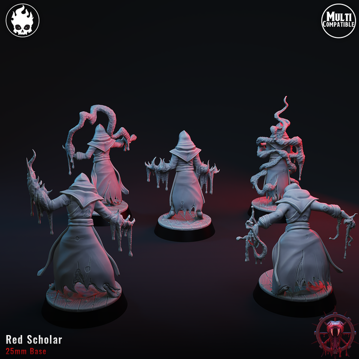 3D Printable Red Scholars by Fleshcraft Studio