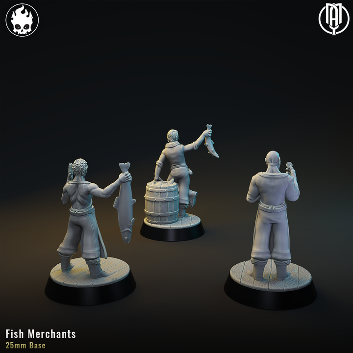 3D Printable Fish Merchants by NPC Forge