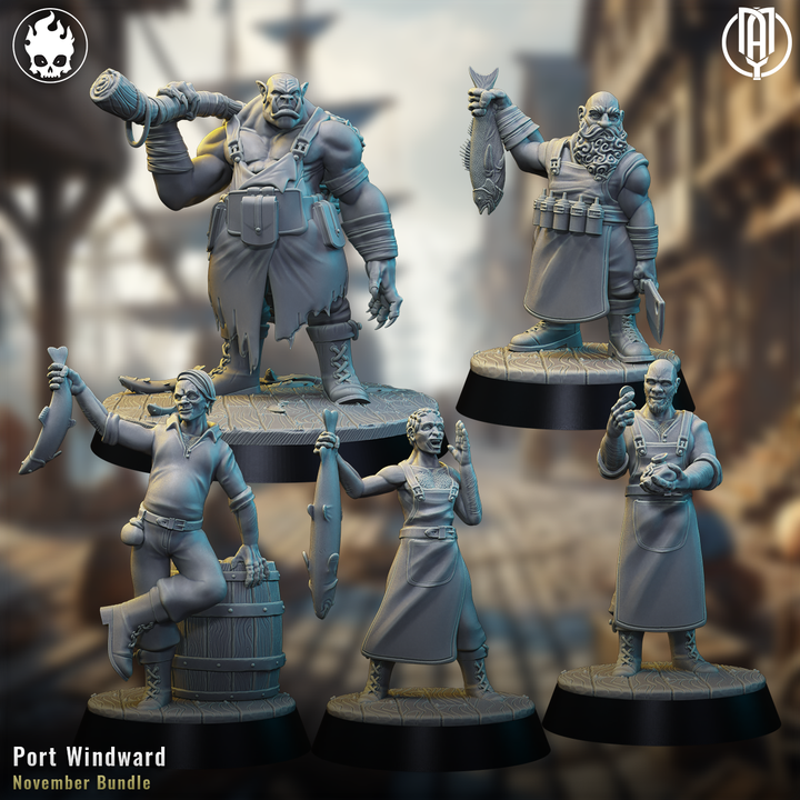 3D Printable Port Windward - November Bundle by NPC Forge