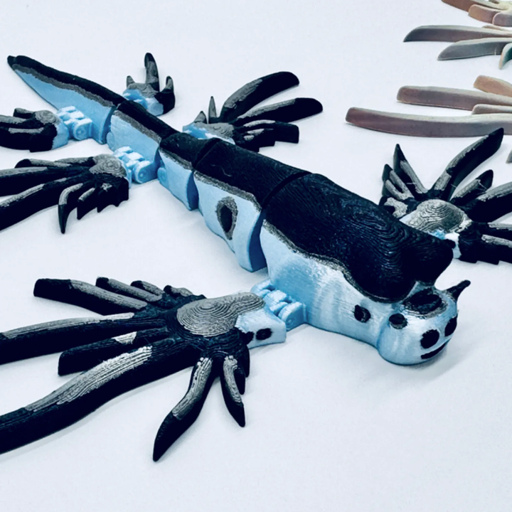 3D Printable Blue Dragon Sea Slug by ENIQUE3D