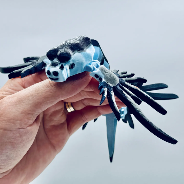 3D Printable Blue Dragon Sea Slug by ENIQUE3D