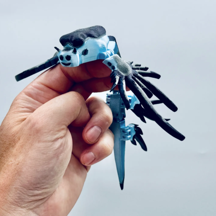 3D Printable Blue Dragon Sea Slug by ENIQUE3D