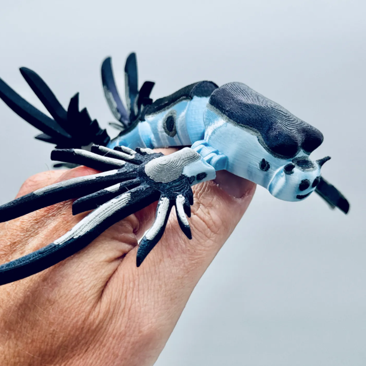 3D Printable Blue Dragon Sea Slug by ENIQUE3D