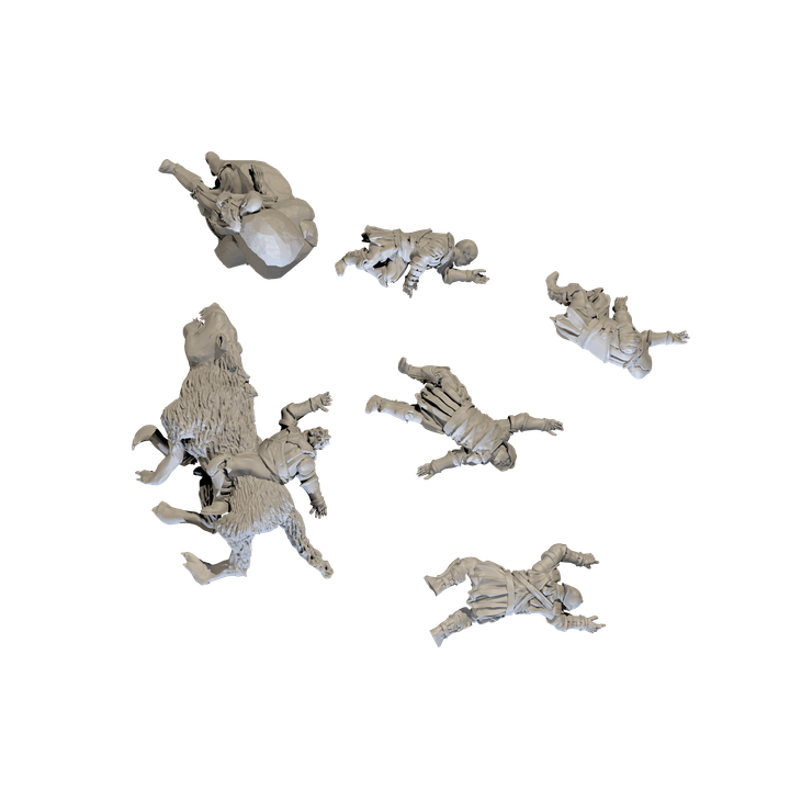 3D Printable Fallen Orcs - STL File by JSCreativeSE