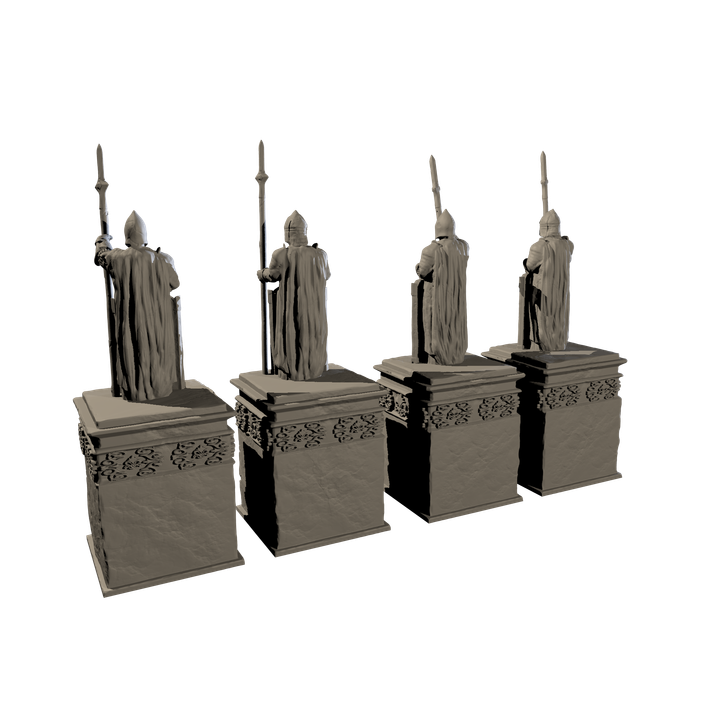 3D Printable City Main Entrance Statues by JSCreativeSE