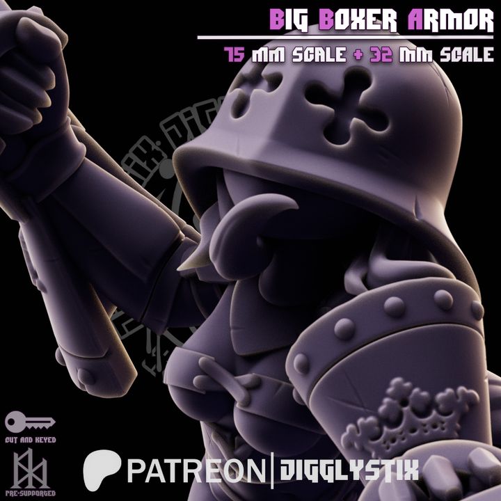 3D Printable Big Boxer Armor by Jigglystix