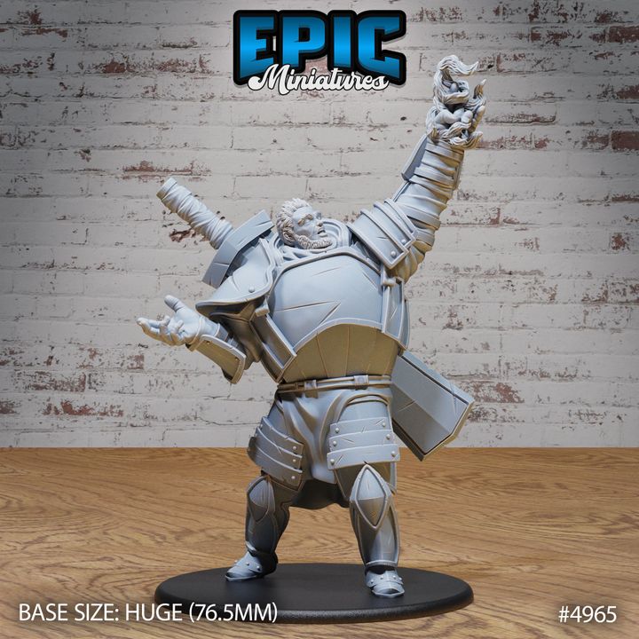 3D Printable Fire Giant Set / Bulky Warrior / Brave Rocky Mountain ...