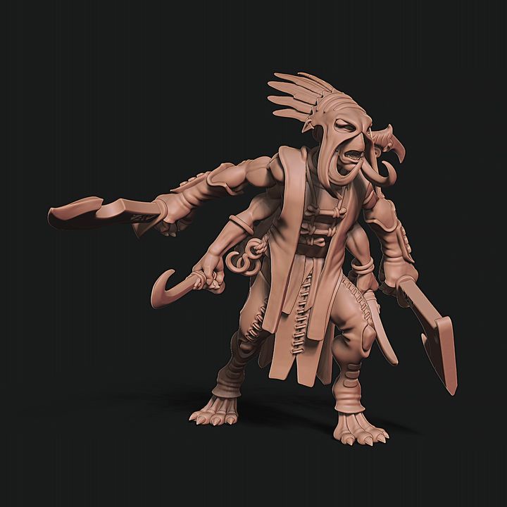 3D Printable Thark - Flesh Shaper - Greater God - 28/32mm by TheGoodBrick