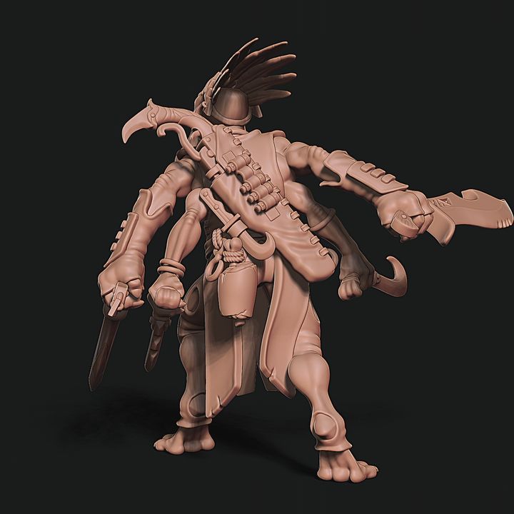 3D Printable Thark - Flesh Shaper - Greater God - 28/32mm by TheGoodBrick