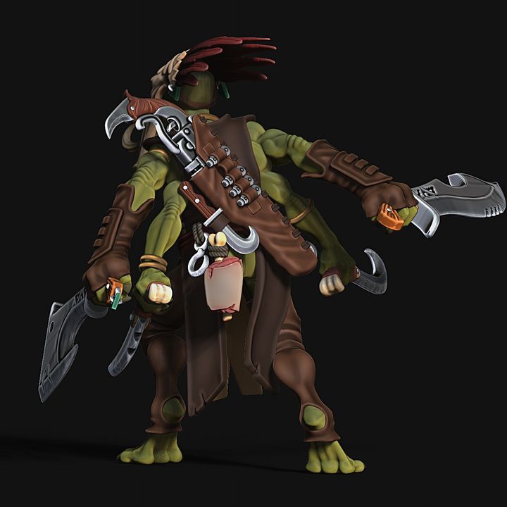 3D Printable Thark - Flesh Shaper - Greater God - 28/32mm by TheGoodBrick