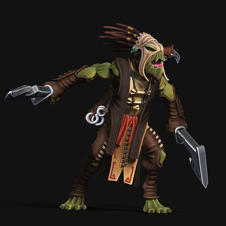 3D Printable Thark - Flesh Shaper - Greater God - 28/32mm by TheGoodBrick