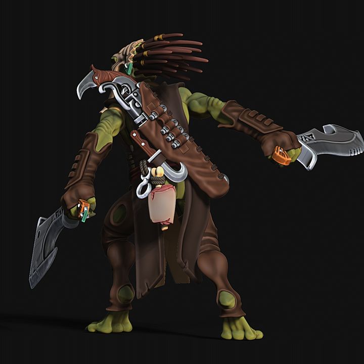 3D Printable Thark - Flesh Shaper - Greater God - 28/32mm by TheGoodBrick